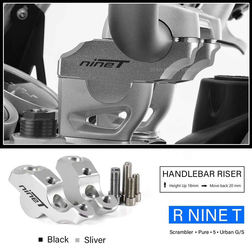 Motorcycle Handlebar Riser For BMW R NINR T NINET RNINET RNINE T Pure ...