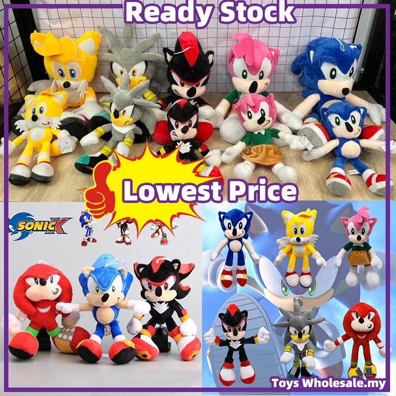 Super Sonic toy Anime Sonic Plush Toys Doll Shadow Sonic Soft Mainan ...