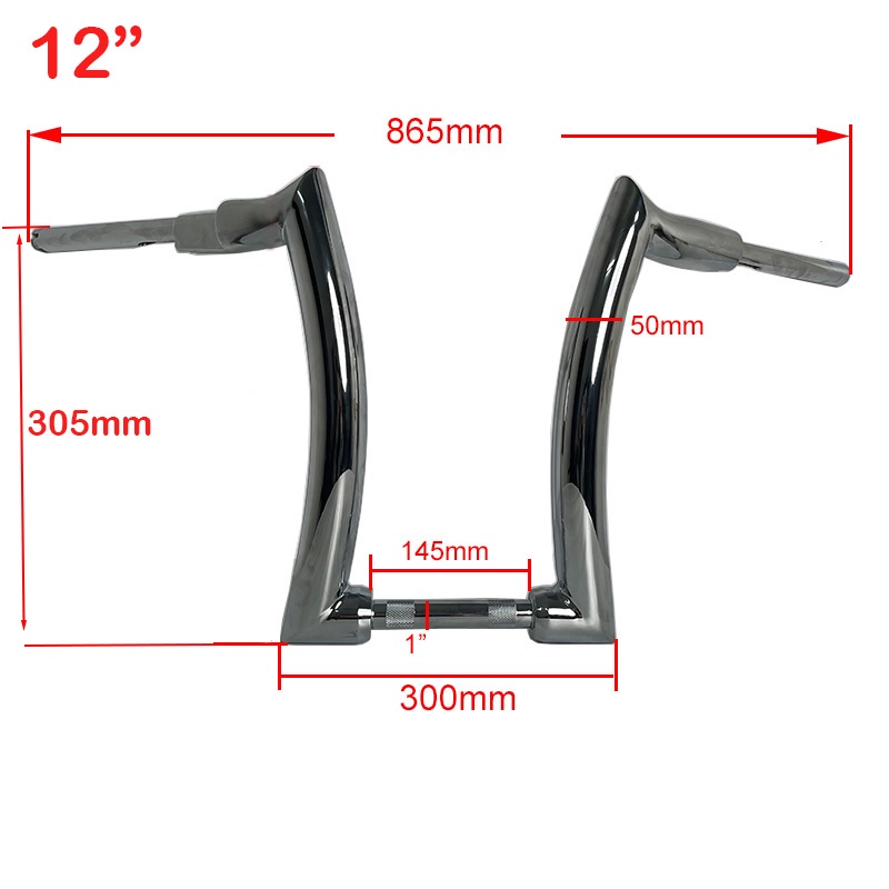 Motorcycle 2-Inch Ape hanger handleba bar Customized Handlebar Suitable ...