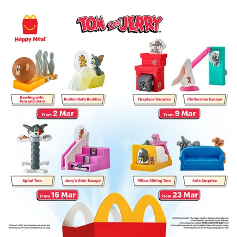 McDonalds Happy Meal Toy Tom And Jerry 2023 New Edition | Shopee Malaysia