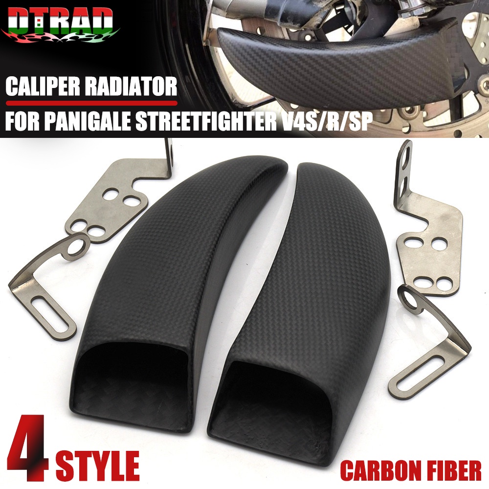 Motorcycle Carbon Air Ducts Caliper Raditor Brake Cooling Mounting Kit ...