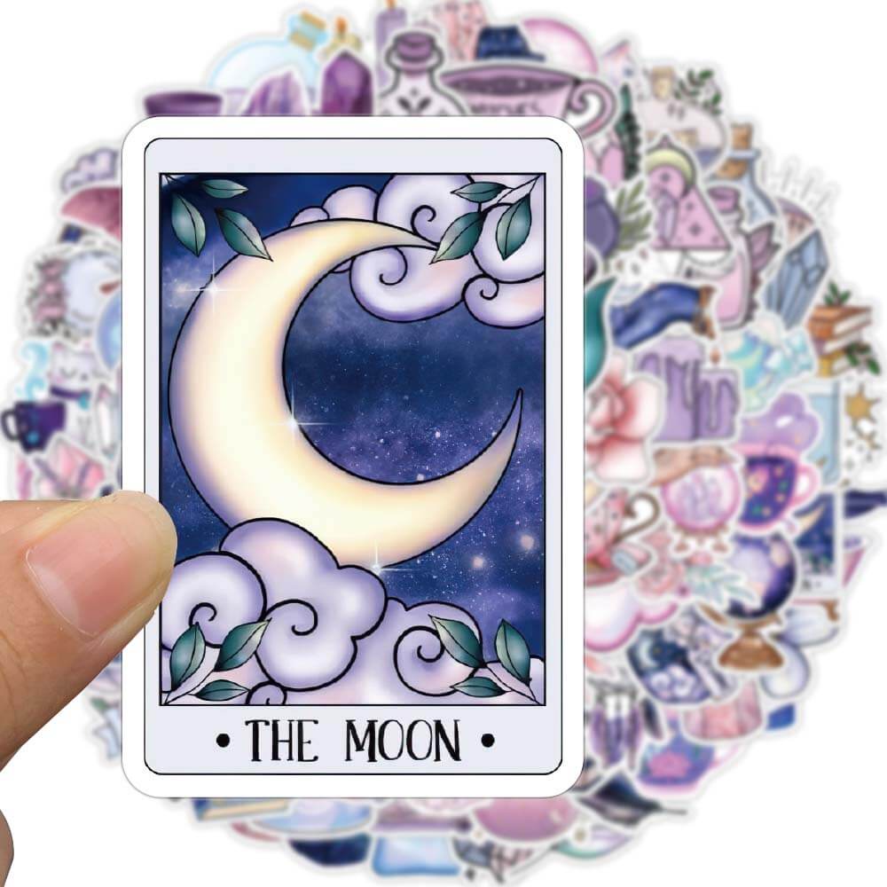 [Large stickers]100PCS Cartoon Art Magic Moon Cute Stickers Aesthetic ...
