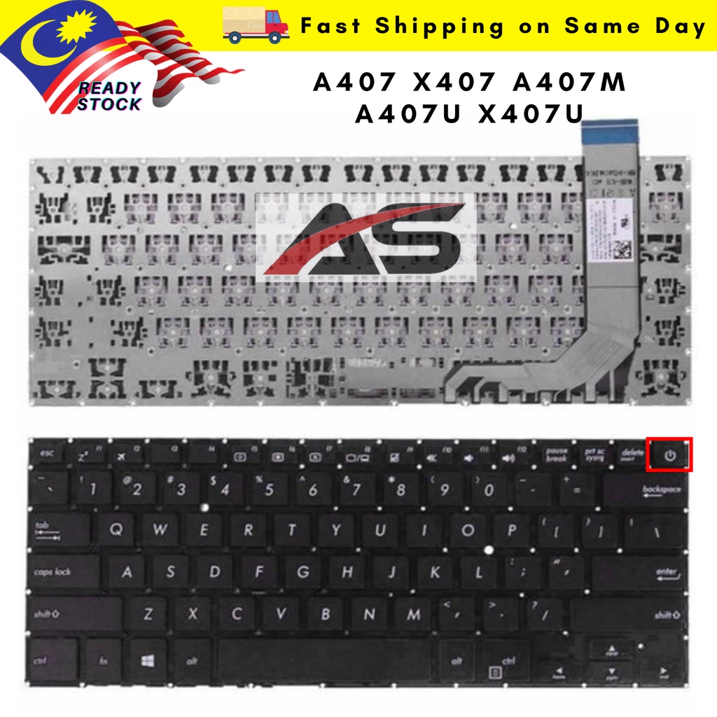 KEYBOARD ASUS X407MA X407UBR X407UA X407UB A407 A407M A407U A407MA ...
