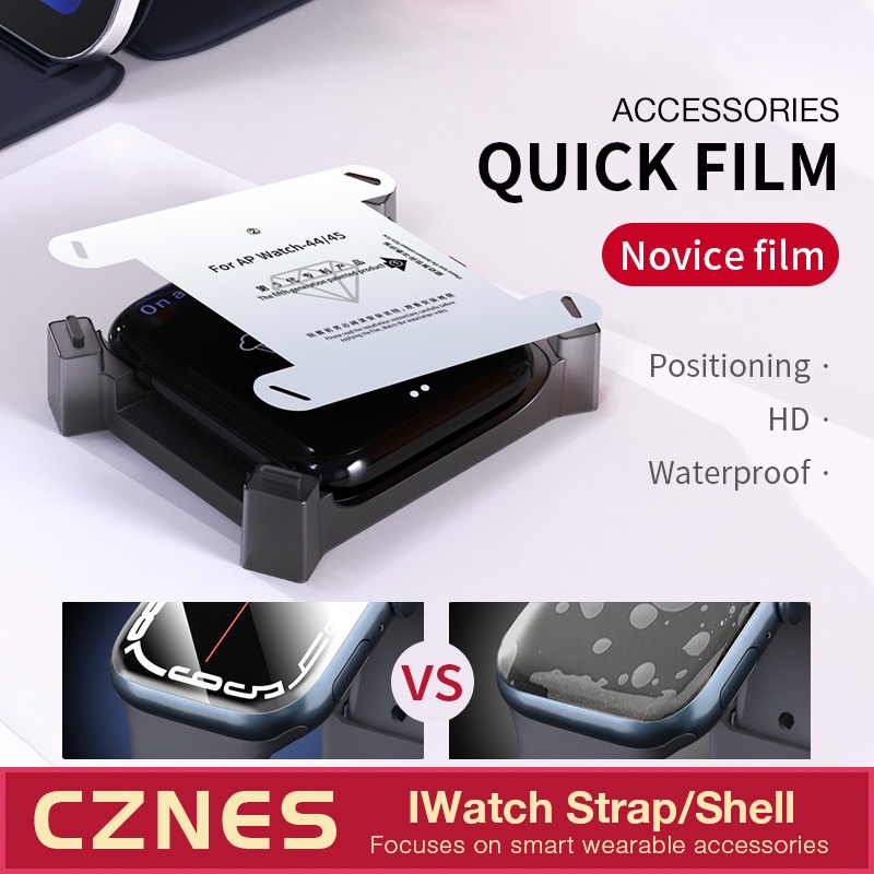 [Second Sticker Handy Tool] Watch For Apple Hydrogel Film Full Screen Protector iWatch Soft Film ...
