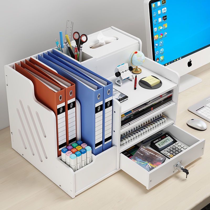 Document Organizer Rack Office Table Storage File Organizer Document ...