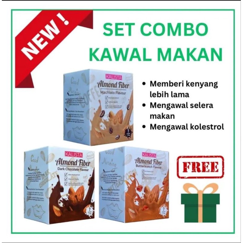 KALISTA ALMOND FIBER ,KENYANG LAMA ,MEAL REPLACEMENT,AIR KURUS , READY ...