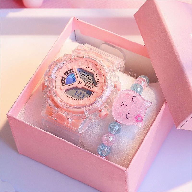 Multifunctional Transparent Watch for Children and Girls with Night ...