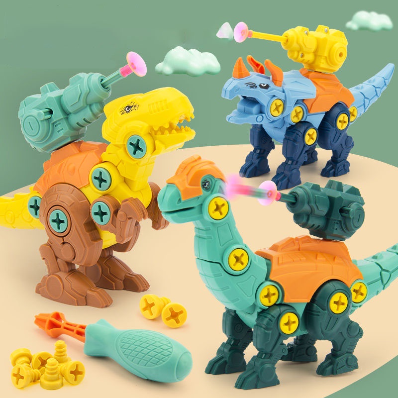 DIY Disassembly Assembly Dinosaur Toy Combination Assembly Model ...