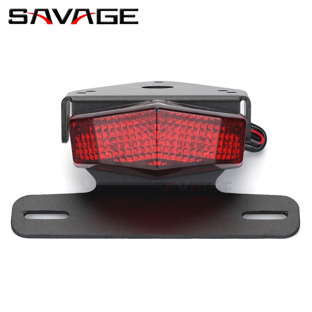 License Plate Holder LED Tail Light For HONDA XR250R XR400R XR400 XR250 ...