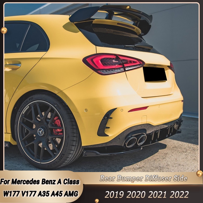 Rear Bumper Diffuser Side Splitters For Mercedes Benz A Class W177 V177 ...
