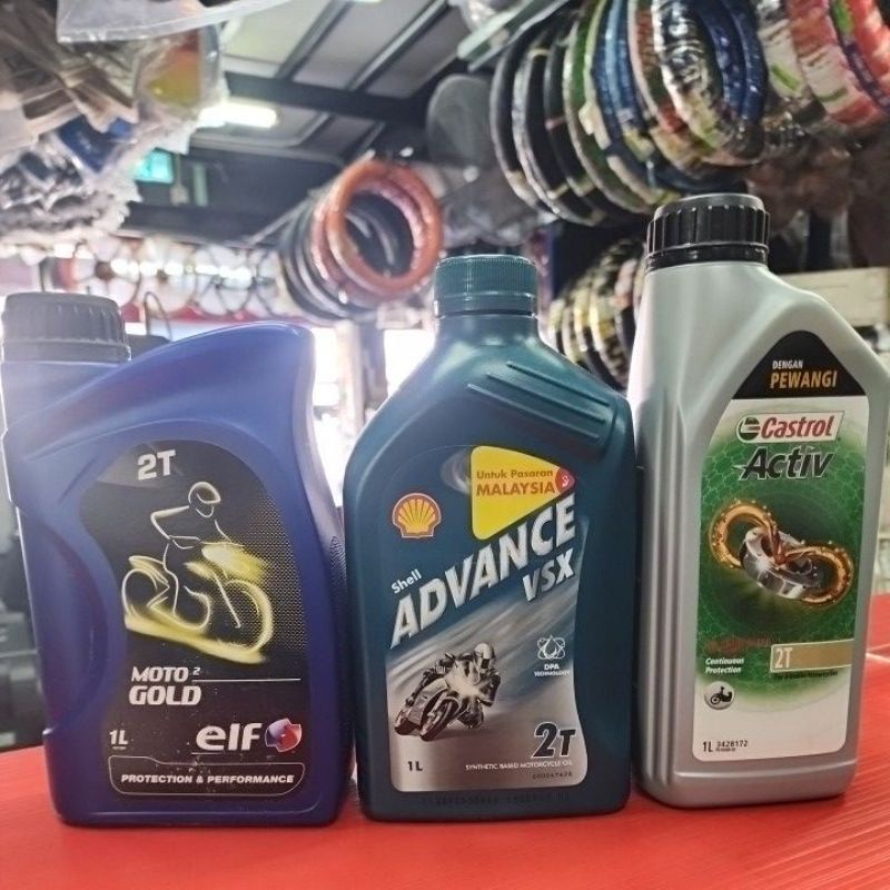 ENGINE 2T OIL CASTROL SHELL ELF | Shopee Malaysia