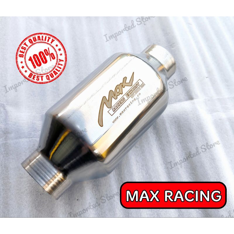 🔥🔥MAX RACING Catalytic Converter Sport Exhaust 200/400 Stainless Steel ...