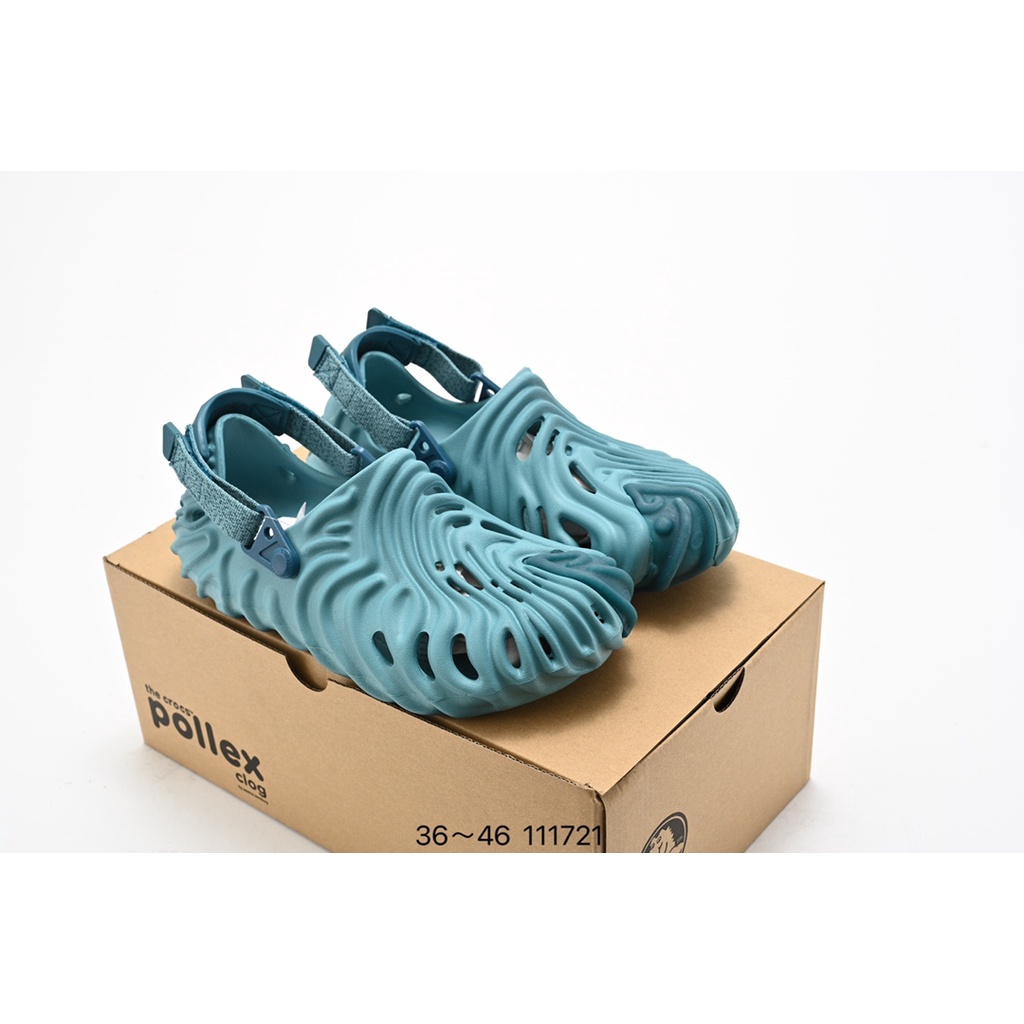 Salehe Bembury x Crocs Pollex Clog "Peach" fingerprint spine series ...