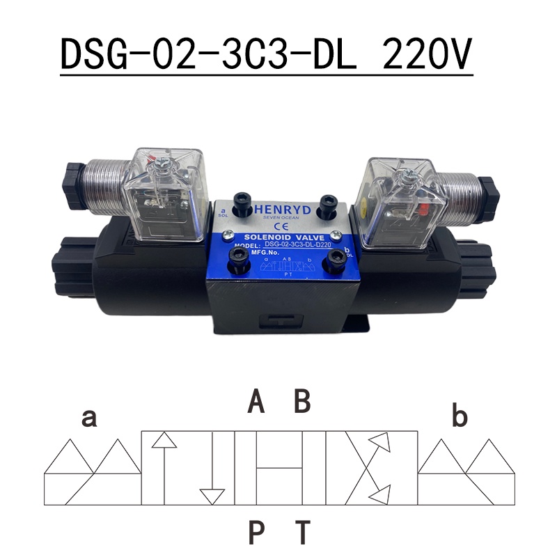 Hydraulic Valve Reverse Solenoid Valve DSG-02-3C2 3C3 3C4 3C6 2B2-DL LW D24 A220 01 | Shopee ...