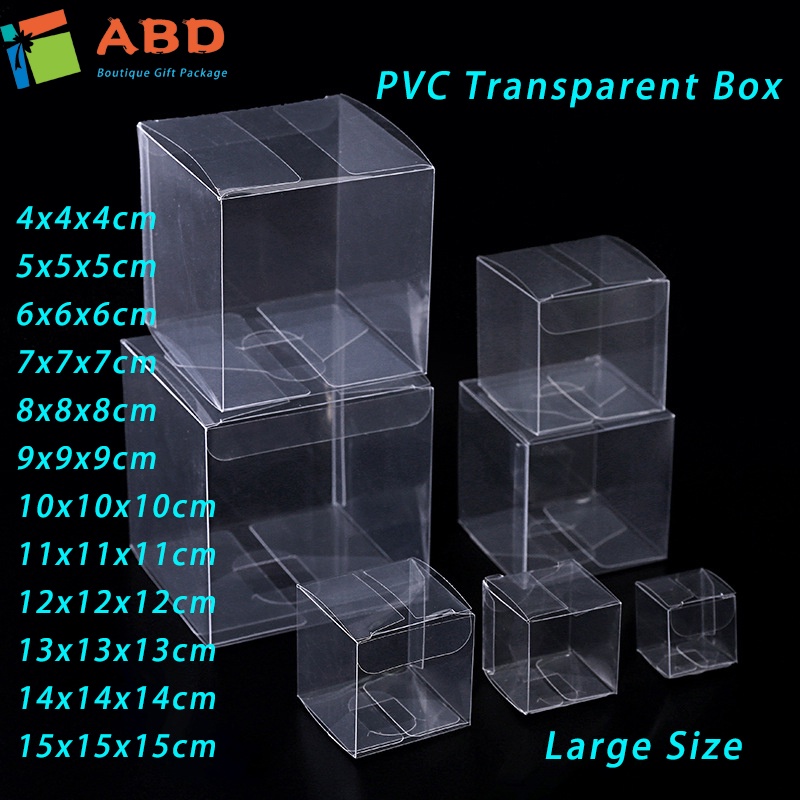 【ABD】Square PVC Transparent Box Plastic Gift Box Cake Box Candy Box ...