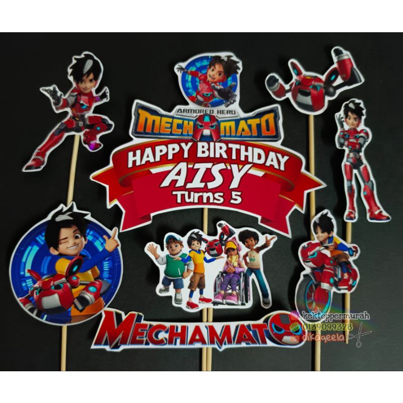 CAKE TOPPER MECHAMATO 01 | Shopee Malaysia