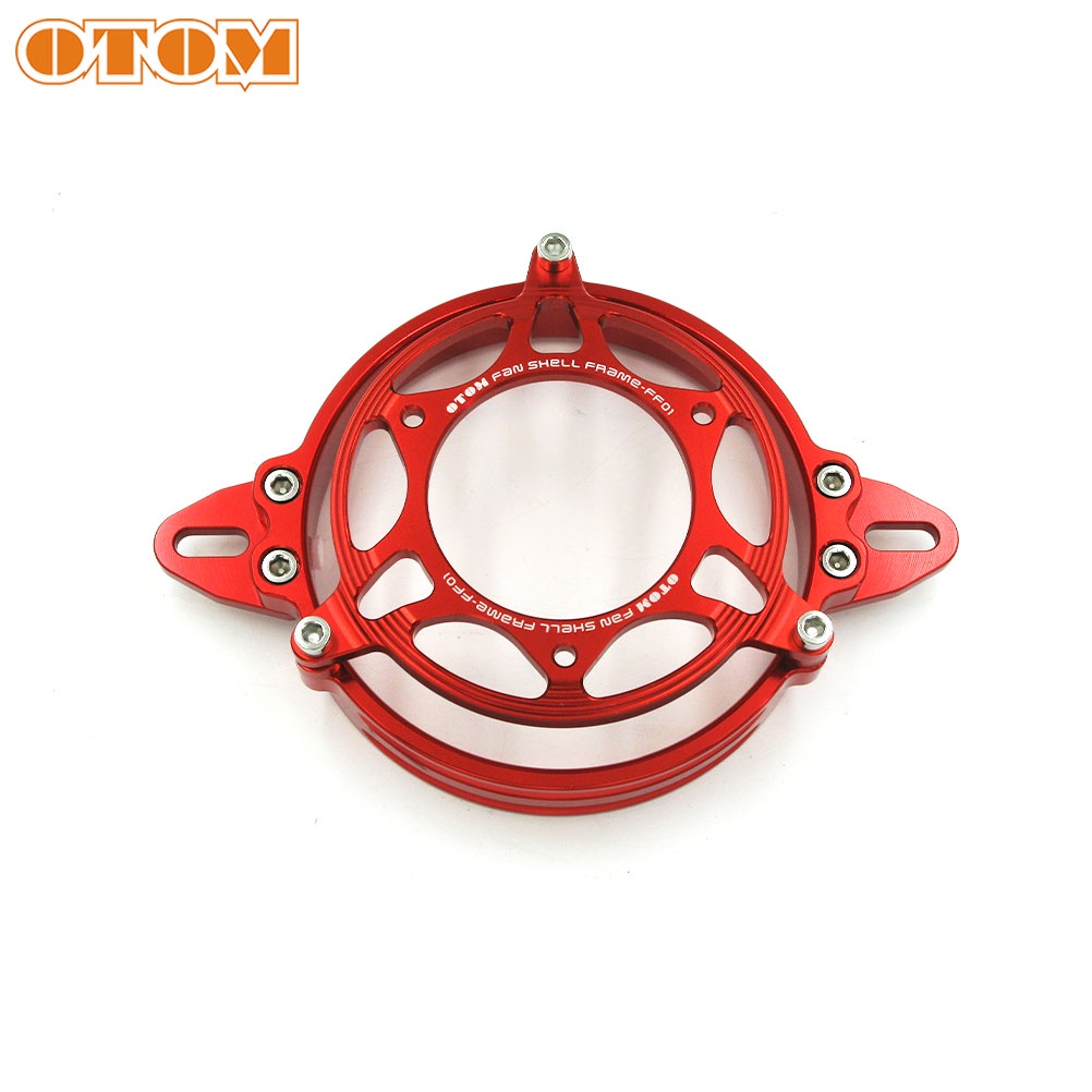 OTOM Motorcycle Radiator Fan Shell Frame Assembly Water Tank Cooler For ...
