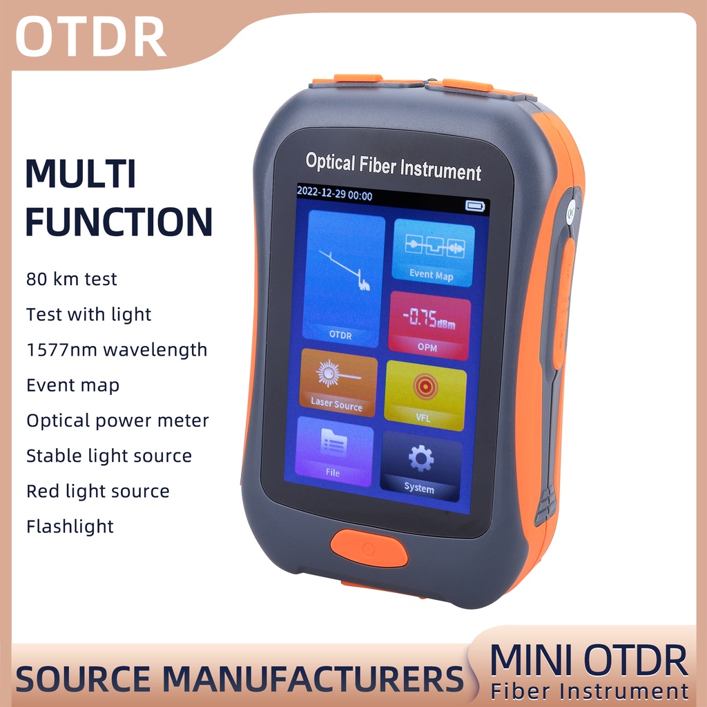 Optical fiber OTDR Measure Active Fiber Live Test Mini OTDR 1550nm ...
