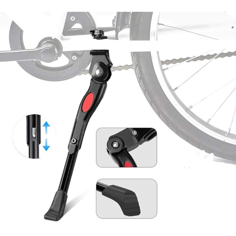 Bicycle Mid Adjustable Aluminum Alloy Bike Kickstand 22“ 24” 26“ 27.5 ...