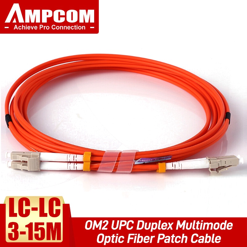 AMPCOM SC-SC LC-LC SC-LC Fiber Optic Patch Cable Multimode Duplex 50/125um OM2 UPC | Shopee Malaysia