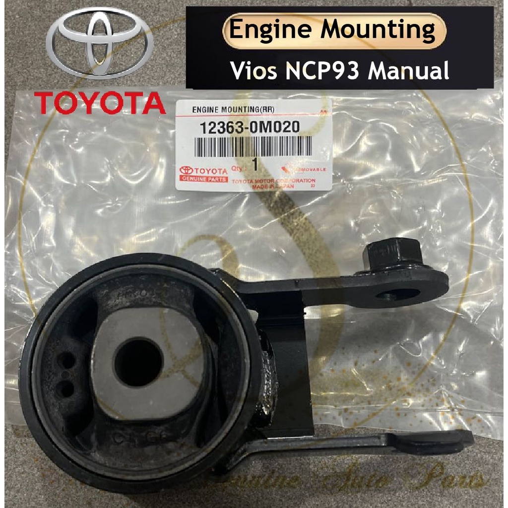 (100% ORIGINAL JAPAN) TOYOTA VIOS NCP93 MANUAL ENGINE MOUNTING 12363 ...