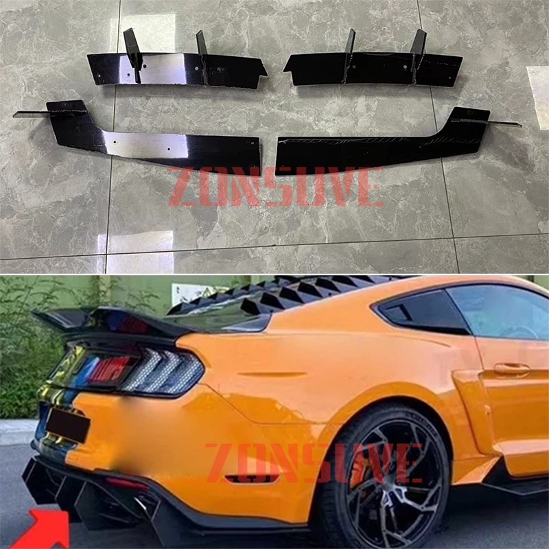 For Ford Mustang EcoBoost 2018-2022 Year Rear Bumper Diffuser Spoiler ...