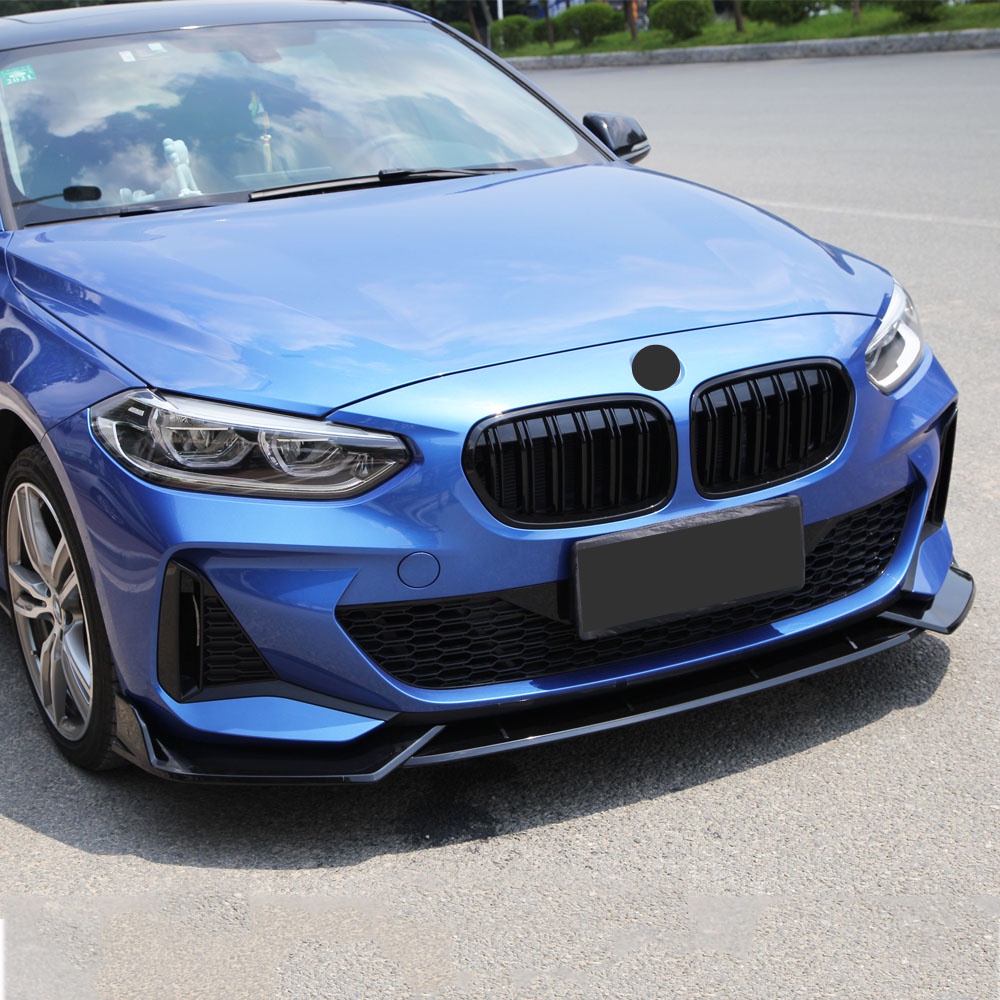 Glossy Carbon Black Front Bumper Lip Splitter Spoiler For BMW 1 Series ...