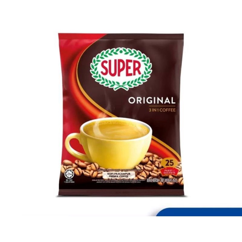 Super Coffee Original 3in1 / Super Coffee Mix 3in1 | Shopee Malaysia