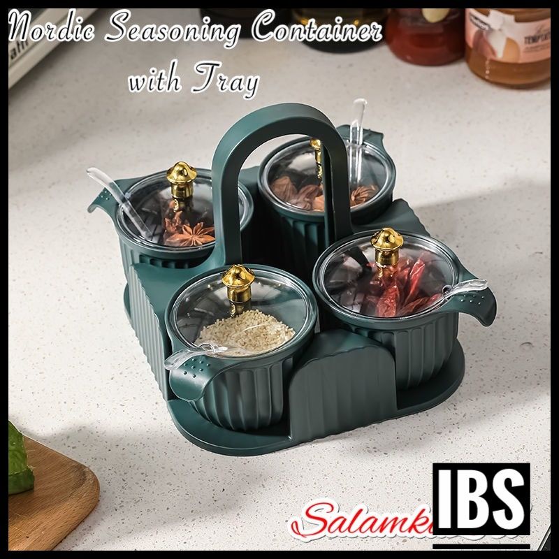 Bekas Kuih Rempah Ratus Bekas Biskut Container with Tray Spice Box ...