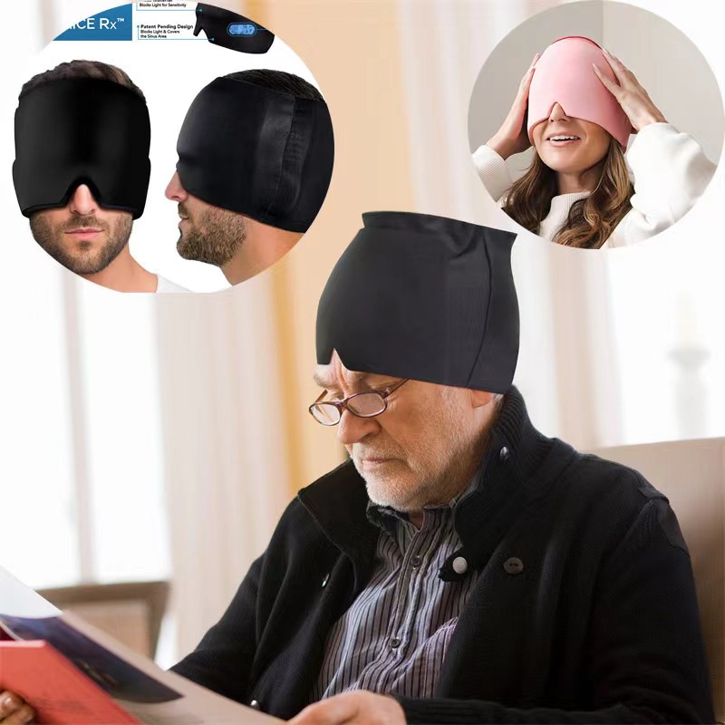 Cold Therapy Headache Migraine Relief Caps, Ice Headache Caps, Ice Gel ...