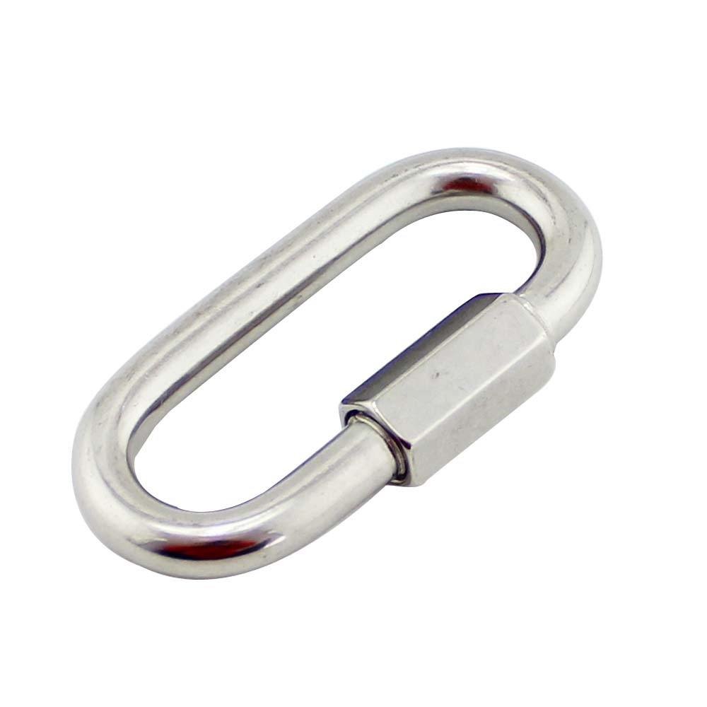 1PCS Quick Link Oval Screw Lock Connector 304 Stainless Steel 5mm 6mm ...