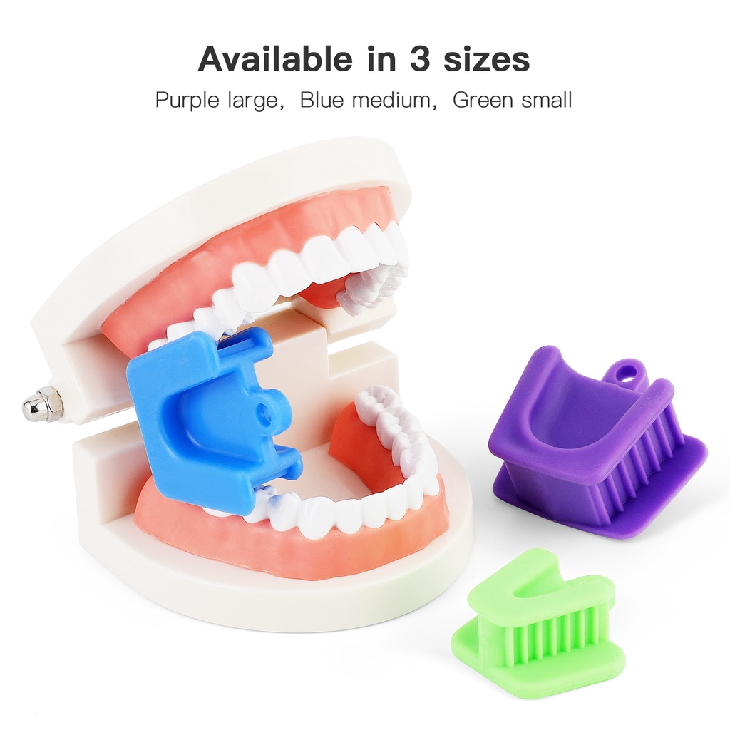 2 Pcs Silicone Latex Mouth Prop Bite Blocks Rubber Opener Retractor ...