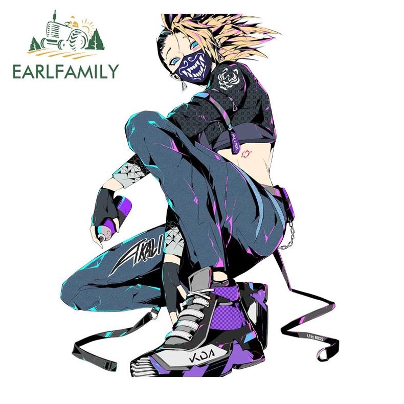 EARLFAMILY 13cm x 10cm League of Legends Akali Car Sticker JDM ...