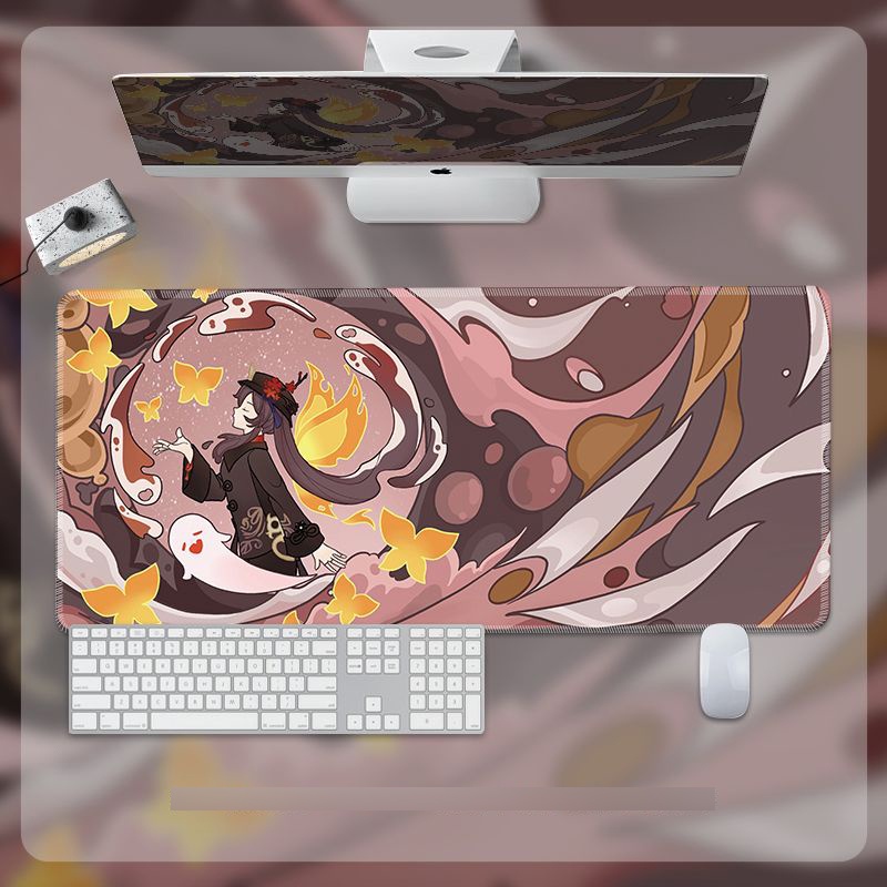 Genshin impact mousepad genshin nahida zhongli ayaka Watercolor theme ...