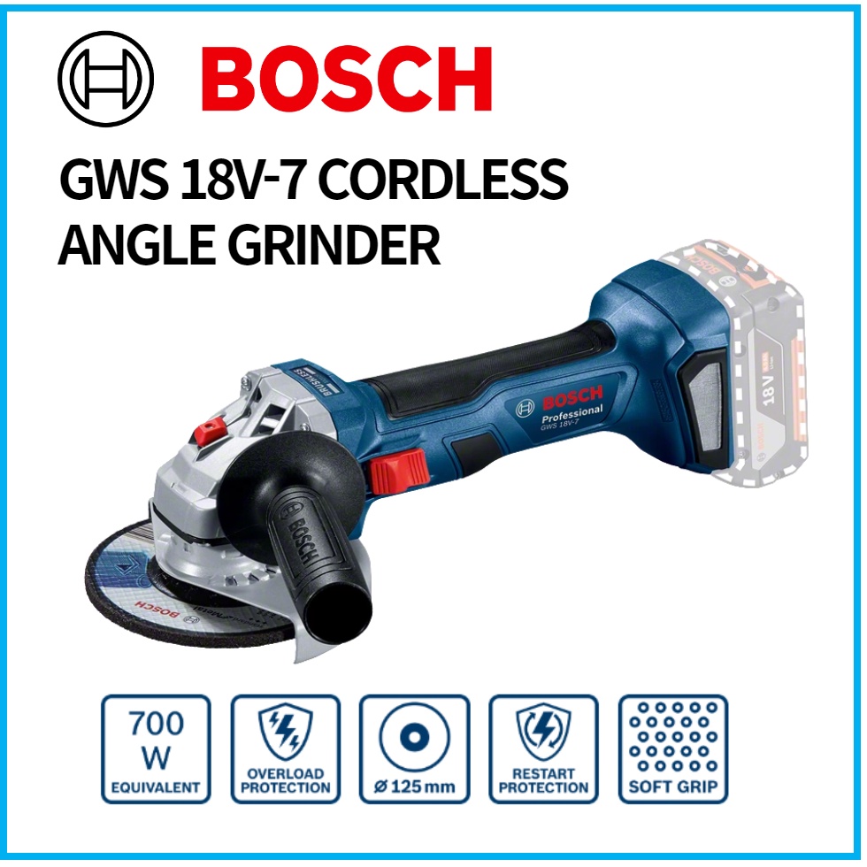 Bosch GWS 10.8-76V-EC Professional Compact Angle Grinder Body Only ...