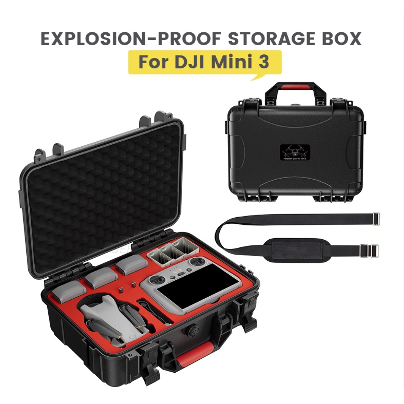 ABS Suitcase for DJI Mini 3/Pro Explosion Proof Tool Kit Compatible ...