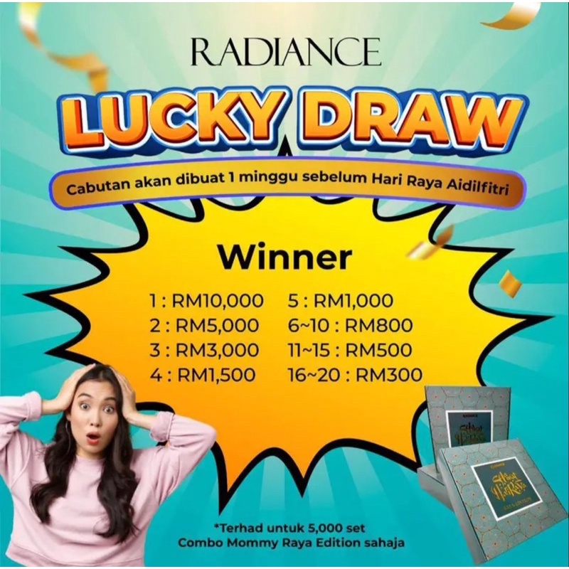 Radiance Combo Mommy Set edition raya jom grap dan menang lucky draw | Shopee Malaysia