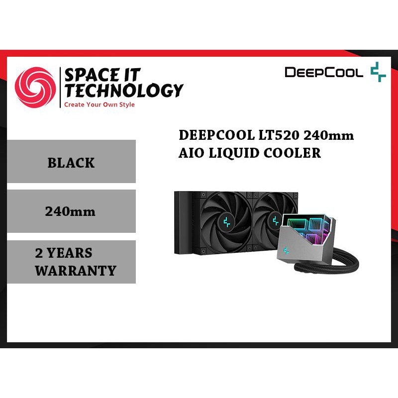 DeepCool LT520 240mm AIO Liquid Cooler | Shopee Malaysia