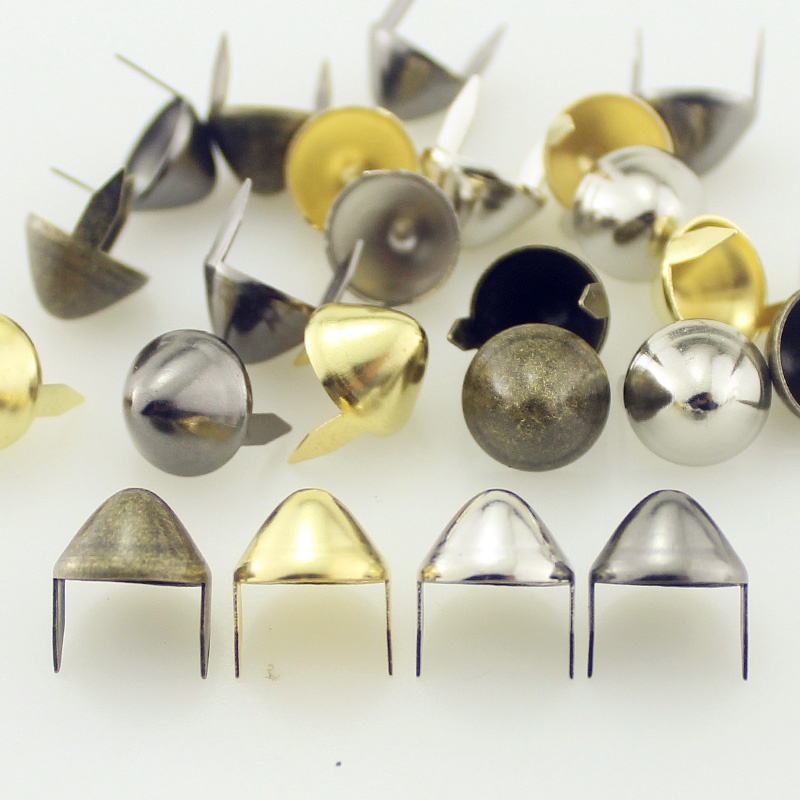50pcs/Pack UK76 Round Cone Rivets For Leather Carft Punk Spikes DIY ...