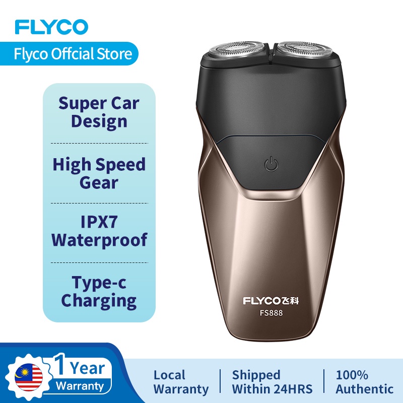 Flyco FS888 Smart Portable Electric Shaver for Men Type-c Rechargeable Electric Razor for Travel ...