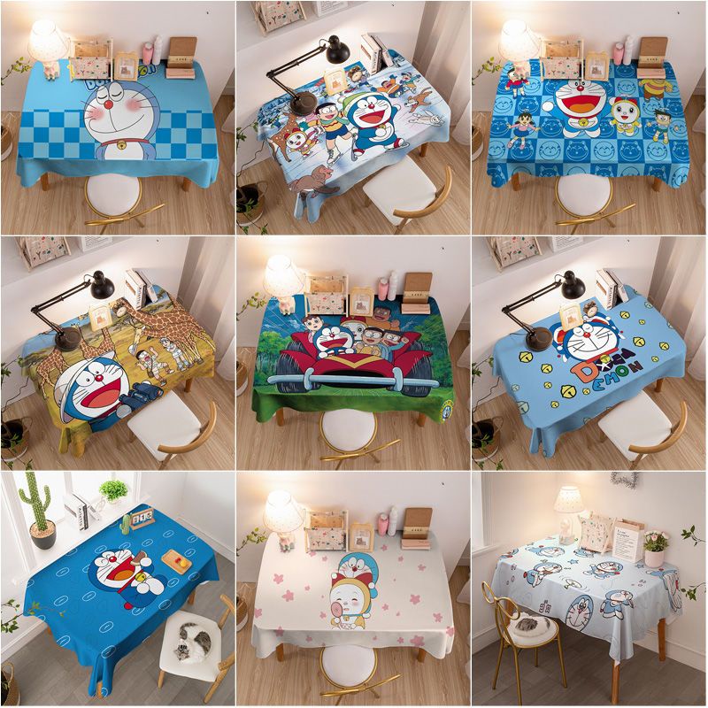 Japanese Style Anime Tablecloth Doraemon Pattern Coffee Table Art ...