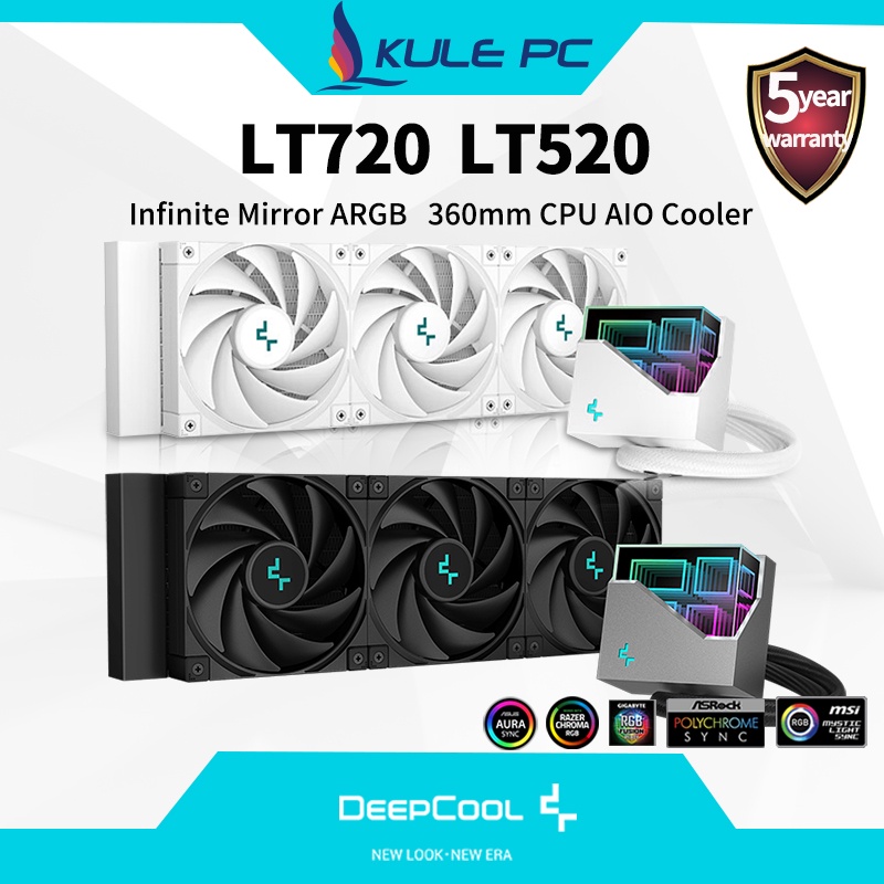 Deepcool LT720 LT520 ARGB CPU AIO Liquid Cooler 360mm High-Performance ...