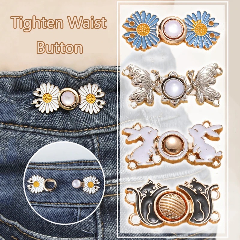 Sewing Tighten Waistband Slim Waist Ornaments Deco Buttons Buckles ...