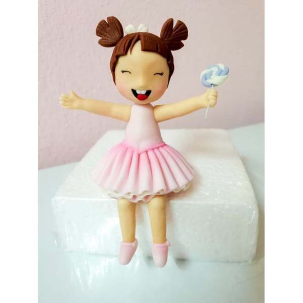 Edible Little Girl Cake Topper | Shopee Malaysia