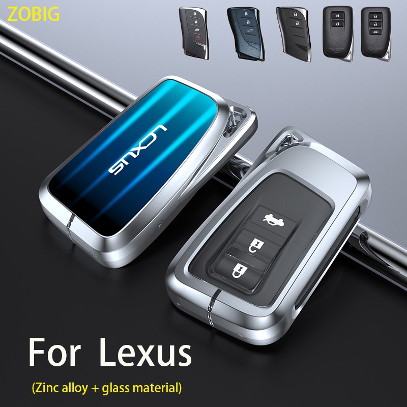 ZOBIG Zinc alloy Glass Lexus Car Key Case Keychain For Lexus 2018-2023 ...