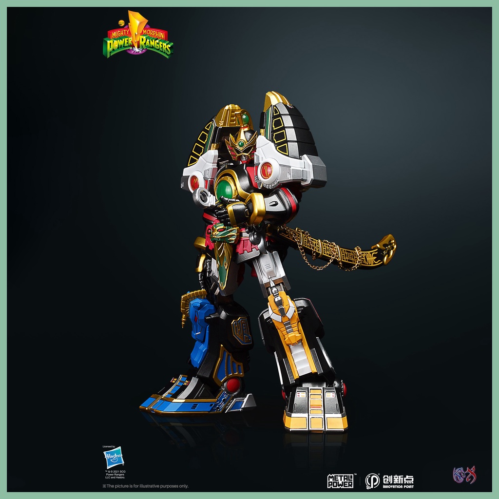 Hasbro Metal Power MMPR Power Rangers Thunder Megazord Diecast Figurine ...