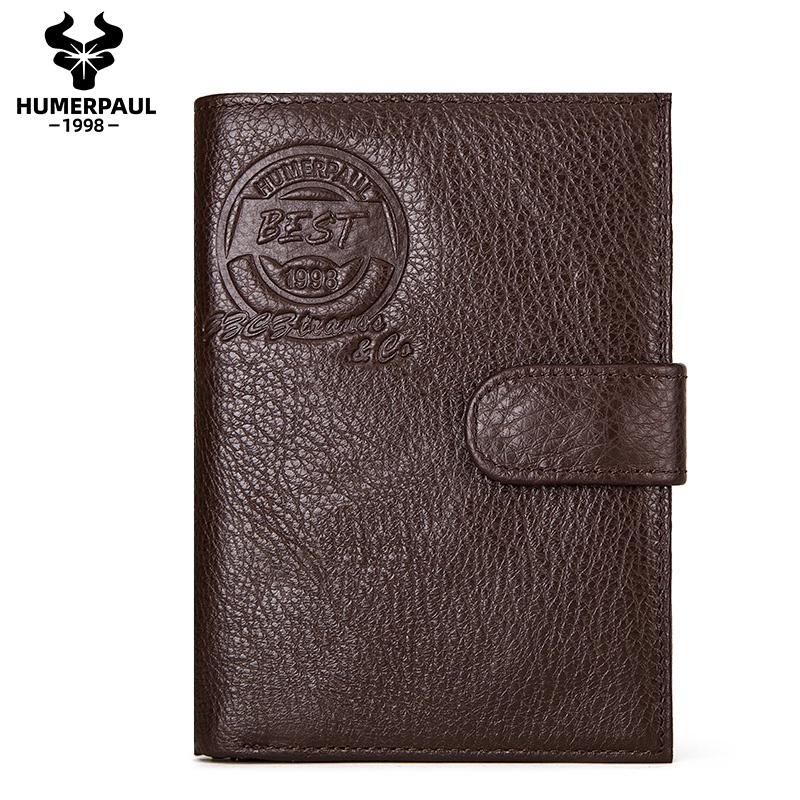 HUMERPAUL Men Wallet Double Fold Wallet For Men Passport Book Large ...