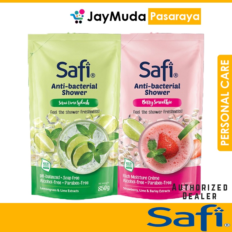 Safi Anti Bacterial Shower Serai Lime Splash Berry Smoothie 850g REFILL ...