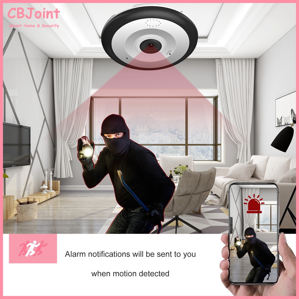 V380 Pro CCTV WIFI CCTV Fish eye Camera Wireless CCTV Hidden Camera Spy Camera WIFI CCTV Baby ...
