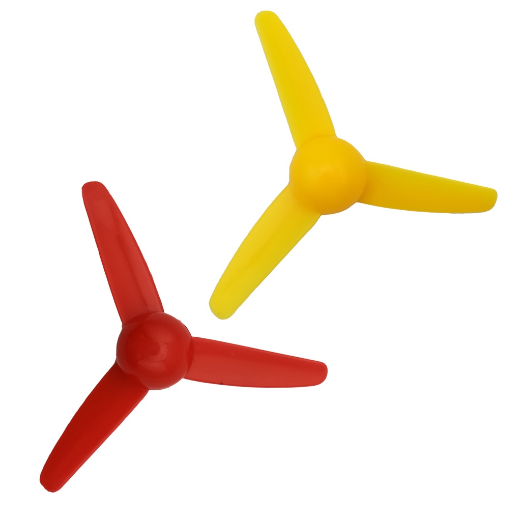2pcs Plastic Aeroplane Propeller Fan 80mm with 3 Vanes for 2mm Motor ...